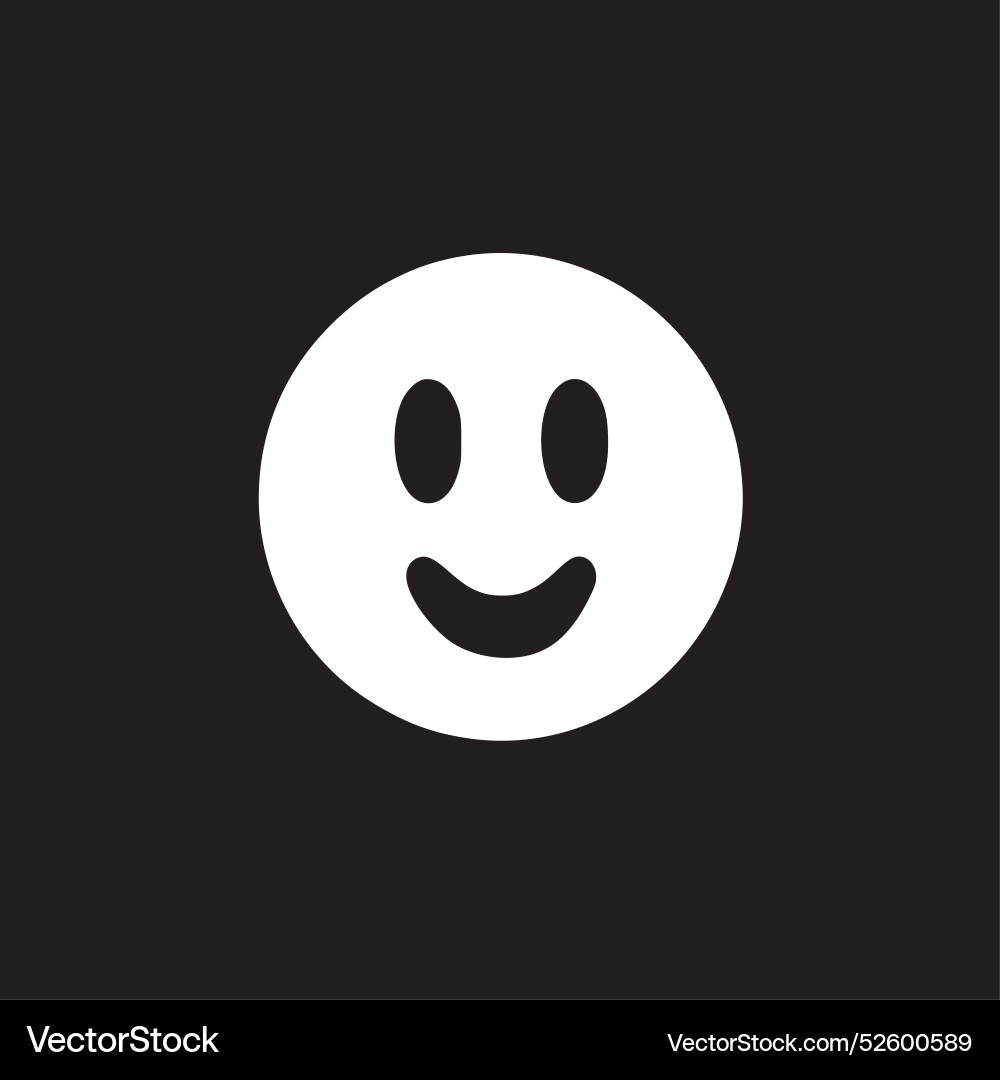 Smile - black and white Royalty Free Vector Image