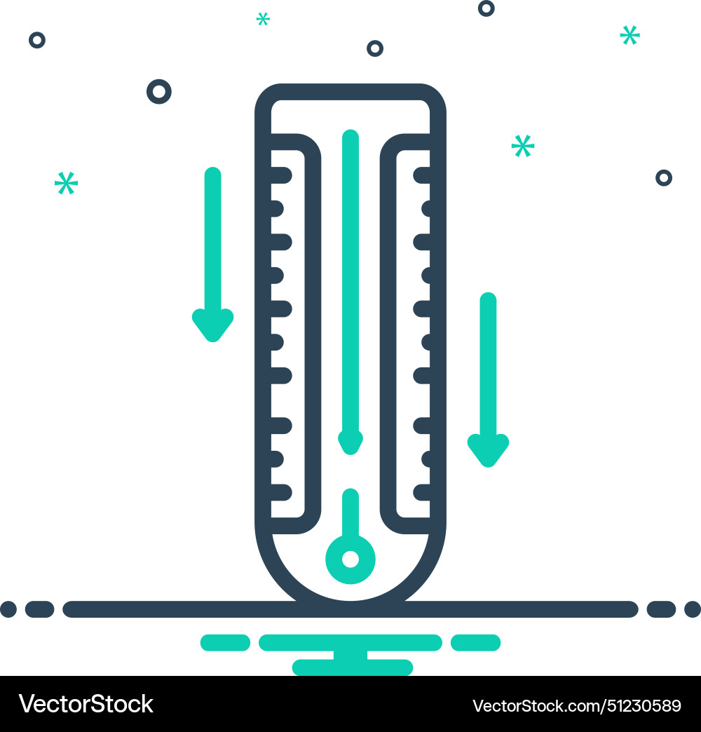 Temperature decrease Royalty Free Vector Image