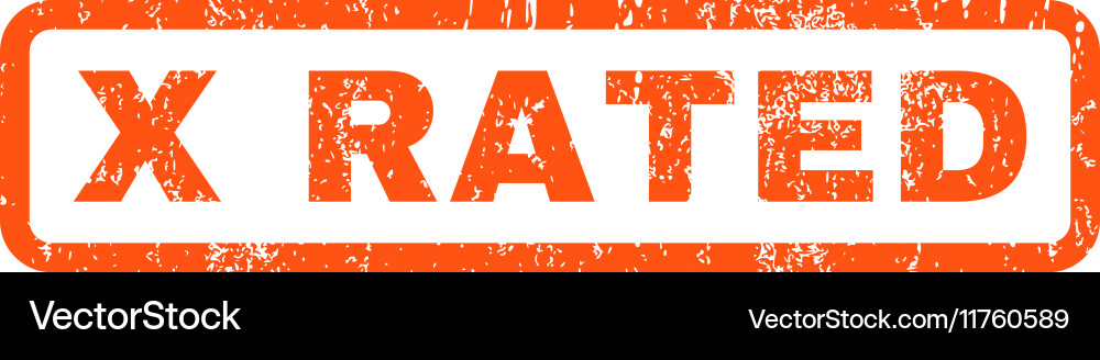 X rated rubber stamp Royalty Free Vector Image