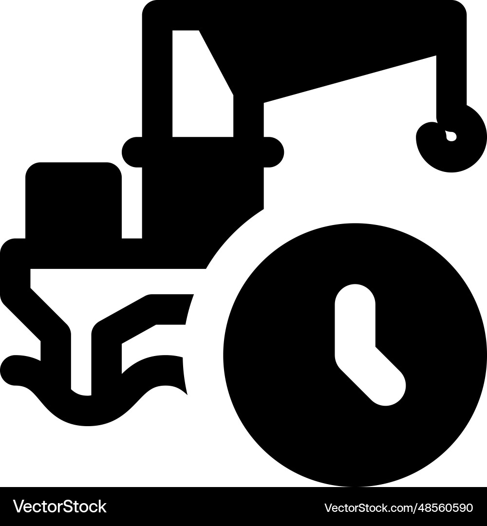 Faster offshore mining with an excavator Vector Image