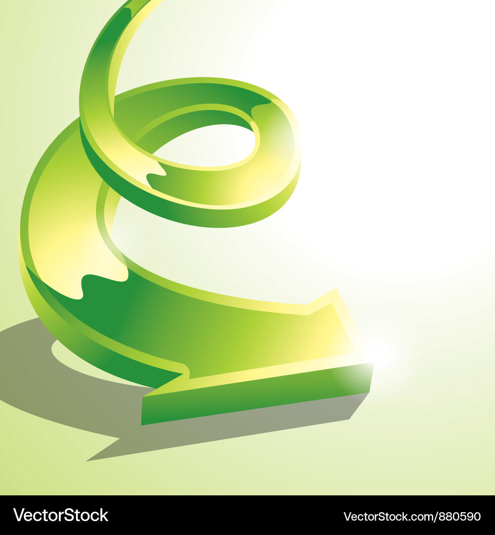 Green arrow Royalty Free Vector Image - VectorStock