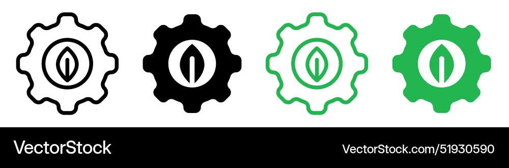 Green technology icon representing eco-friendly Vector Image