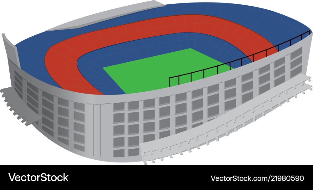 Isolated soccer stadium Royalty Free Vector Image
