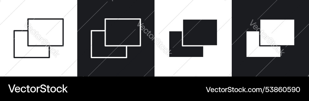 Pop up icon set Royalty Free Vector Image - VectorStock