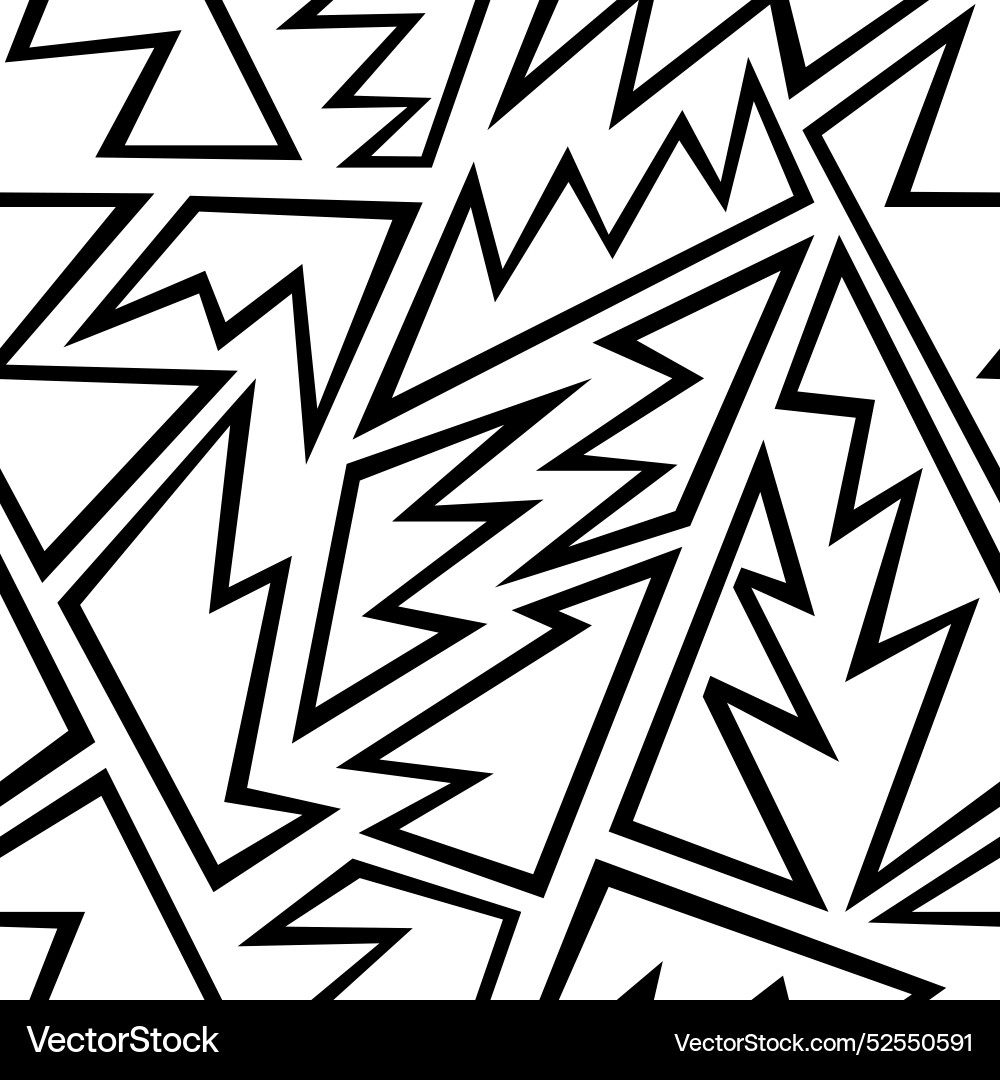 Black aztec geometric pattern Royalty Free Vector Image