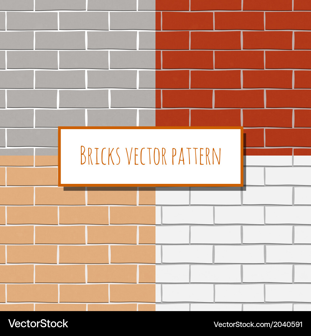 Brick Wall Pattern - Seamless Texture Royalty Free Vector