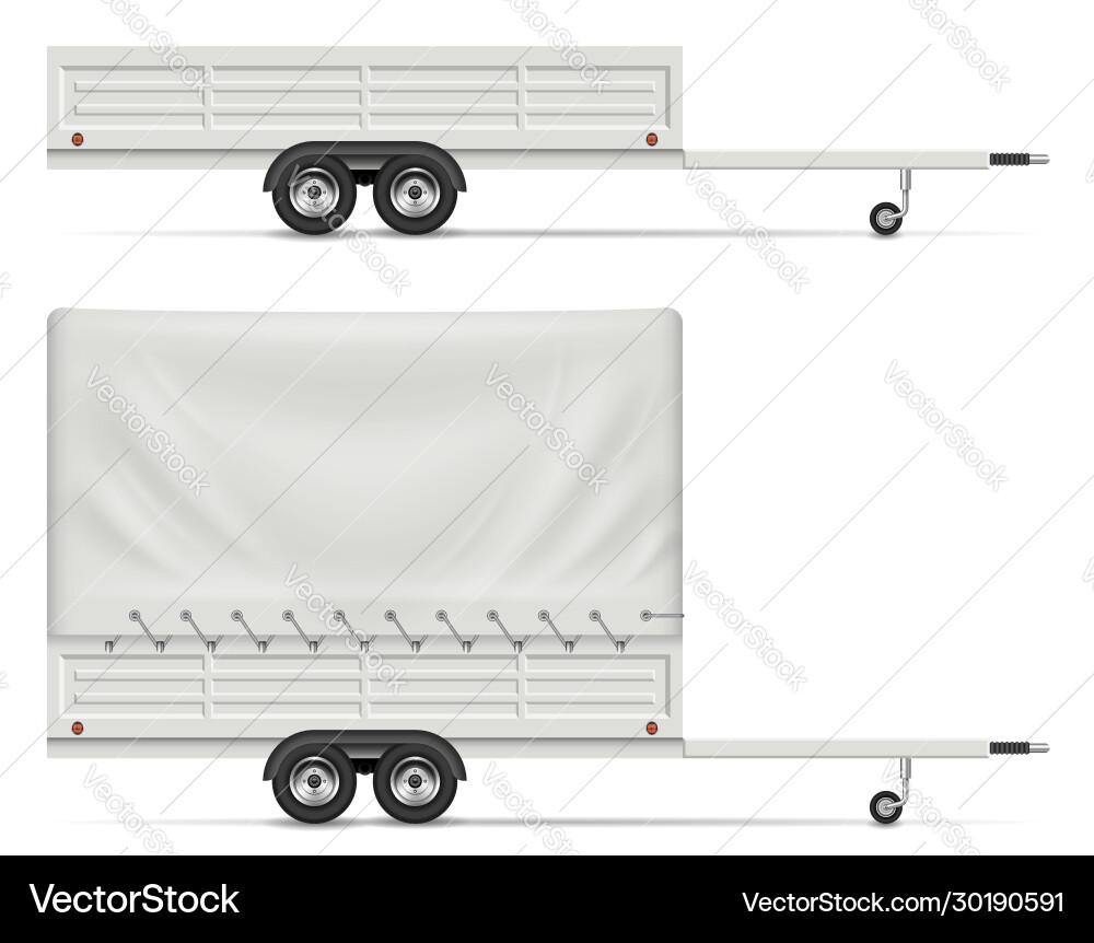 Car trailer Royalty Free Vector Image - VectorStock
