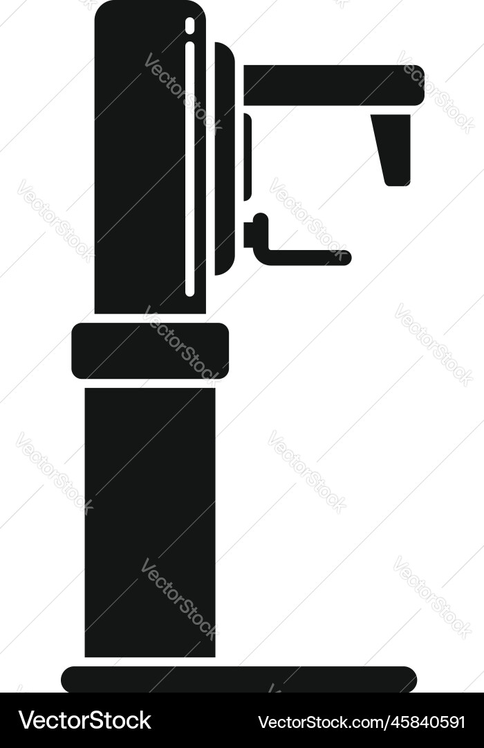 Labormammographie Maschine Ikone einfache Brust Vektorbild