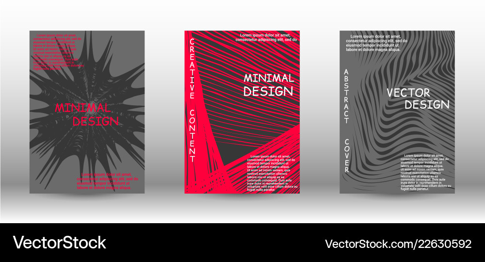 A set of modern covers Royalty Free Vector Image