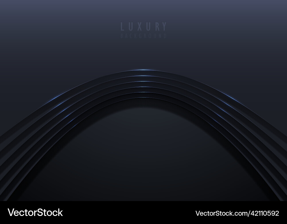 Abstract luxury metallic dark blue design artwork Vector Image