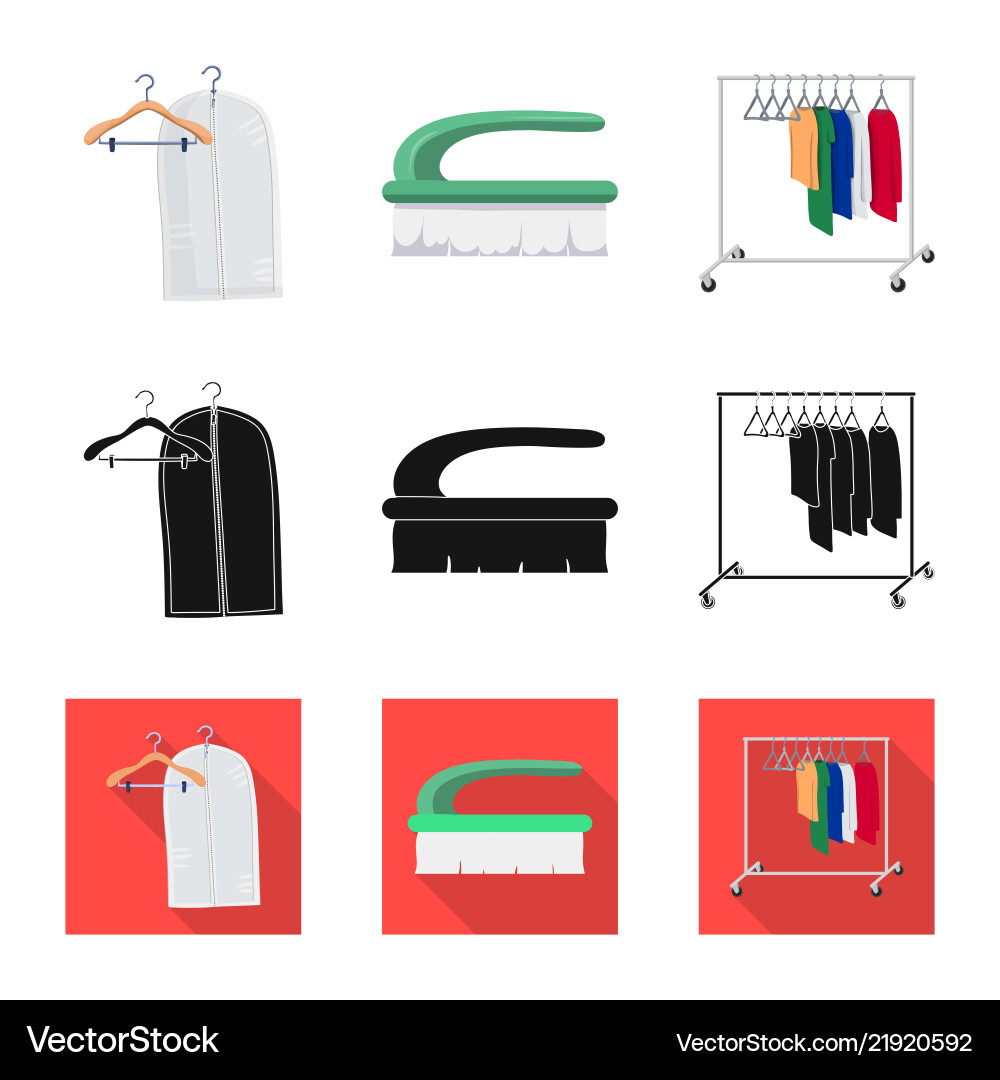 Design of laundry and clean logo Royalty Free Vector Image
