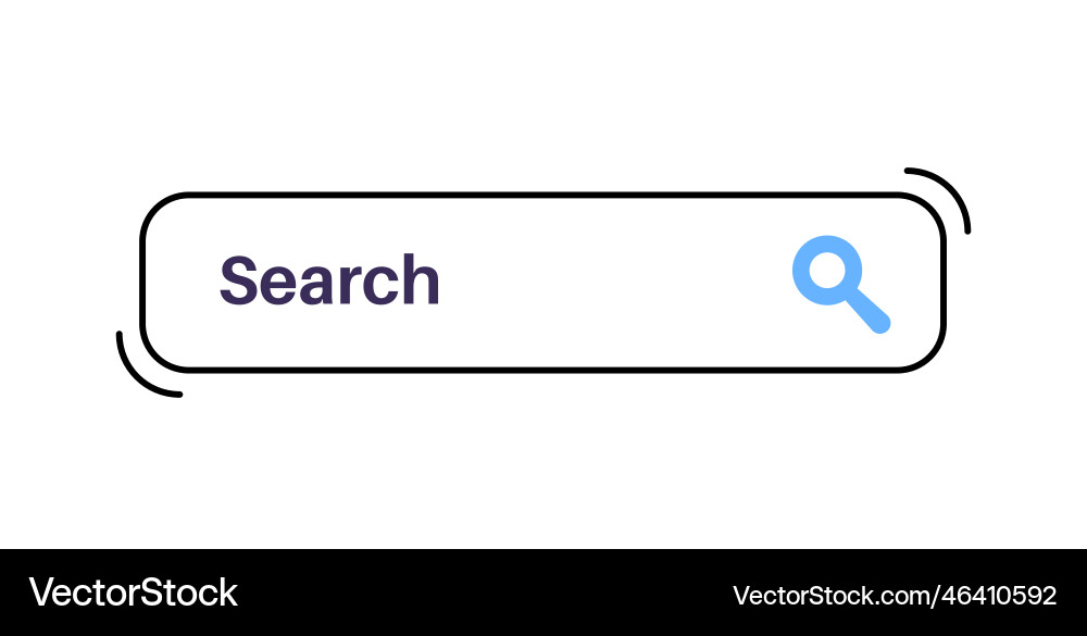 Search box control Royalty Free Vector Image - VectorStock