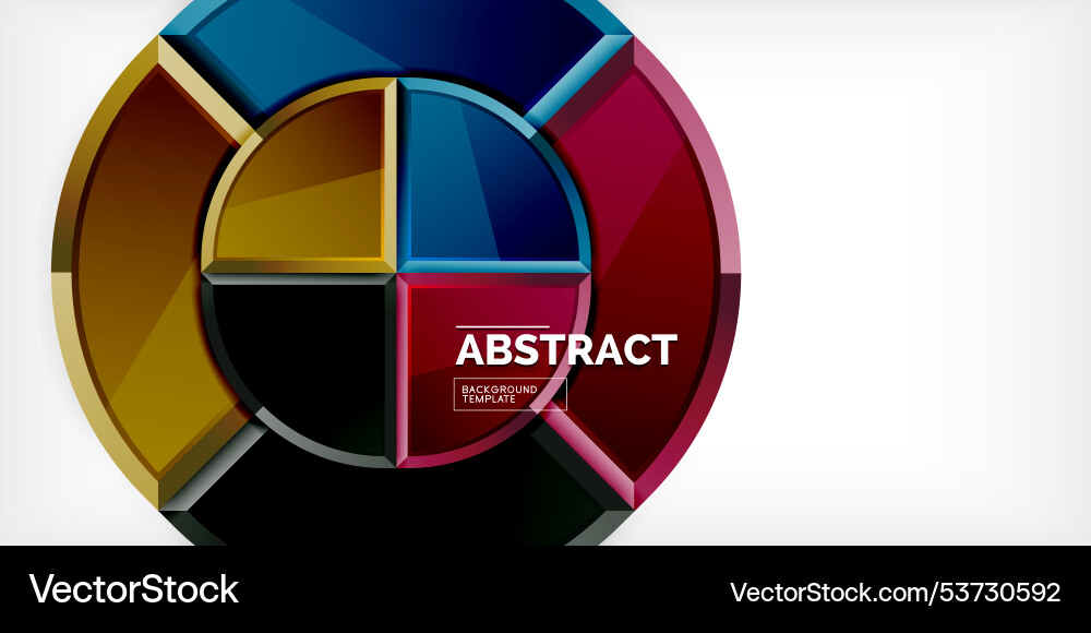 Triangle circles background Royalty Free Vector Image