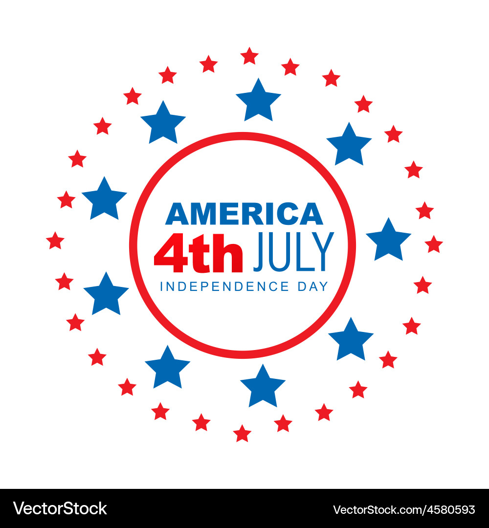 American 4th of july Royalty Free Vector Image