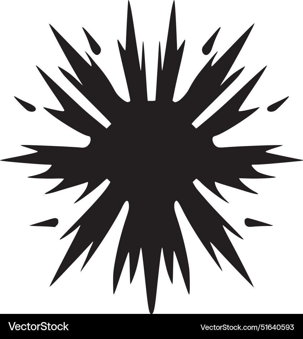 Explosion - high quality logo ideal for t-shirt Vector Image