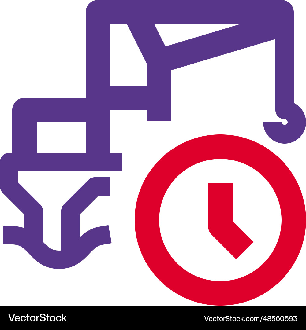 Faster offshore mining with an excavator Vector Image