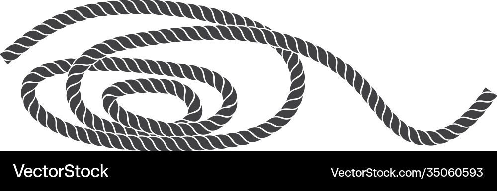 Rope design Royalty Free Vector Image - VectorStock