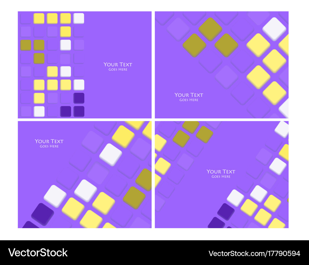 Backgrounds set Royalty Free Vector Image - VectorStock