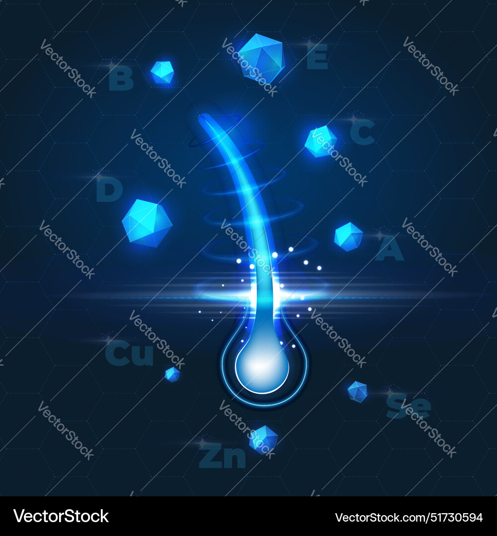 Nourishing vitamins minerals and trace elements Vector Image