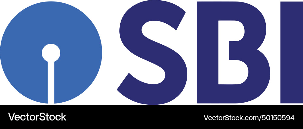 Sbi logo indian bank transparent Royalty Free Vector Image