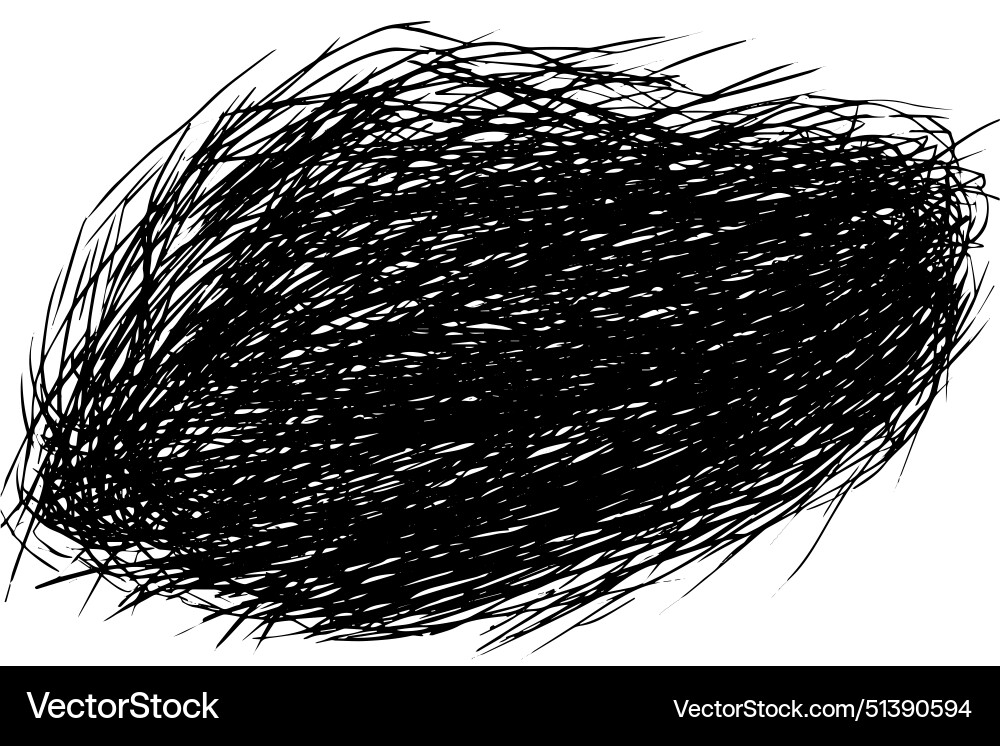 Scribble grunge texture square abstract Royalty Free Vector