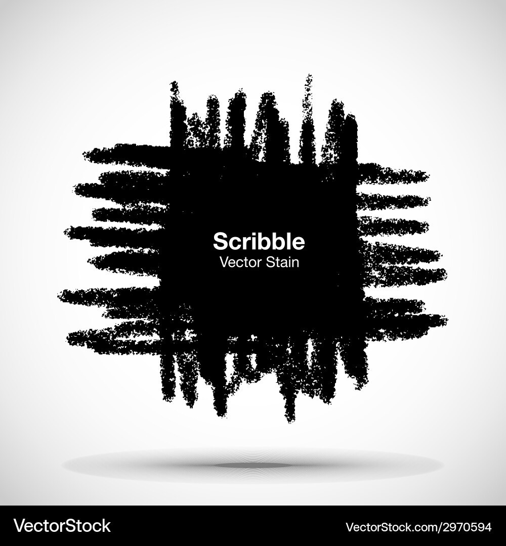 Scribble stain hand drawn in pencil Royalty Free Vector