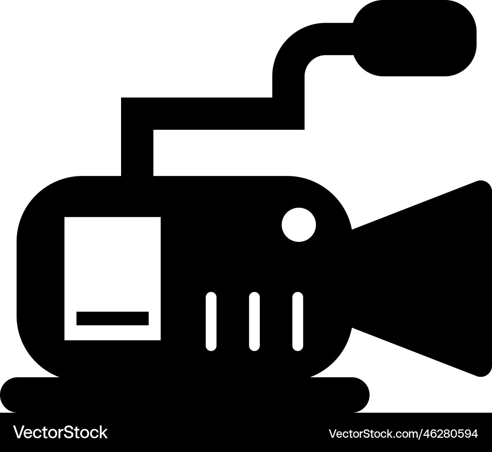 Video camera icon line design template Royalty Free Vector