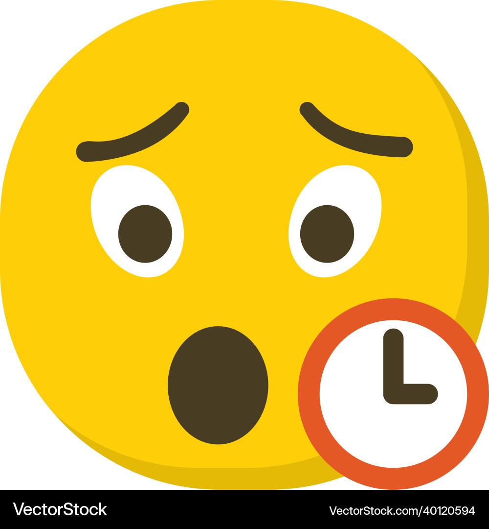 Waiting emoji Royalty Free Vector Image - VectorStock