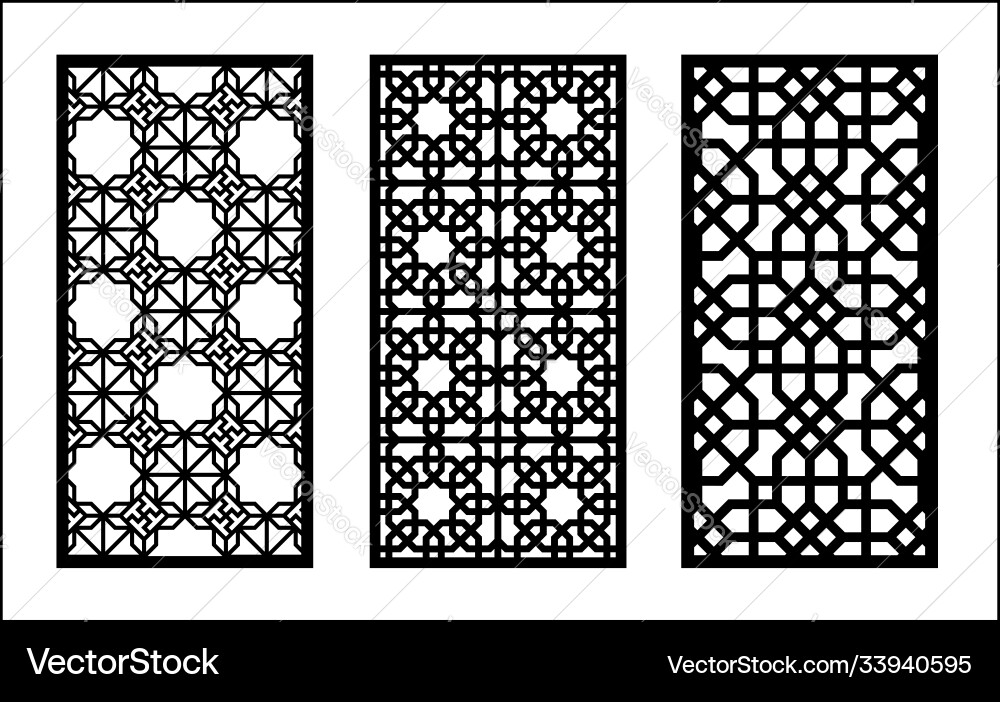 Arabisch islamisch dekorative Wandbildschirm Vektorbild