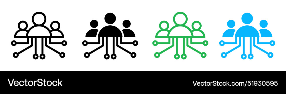 Human resource strategy and employee management Vector Image