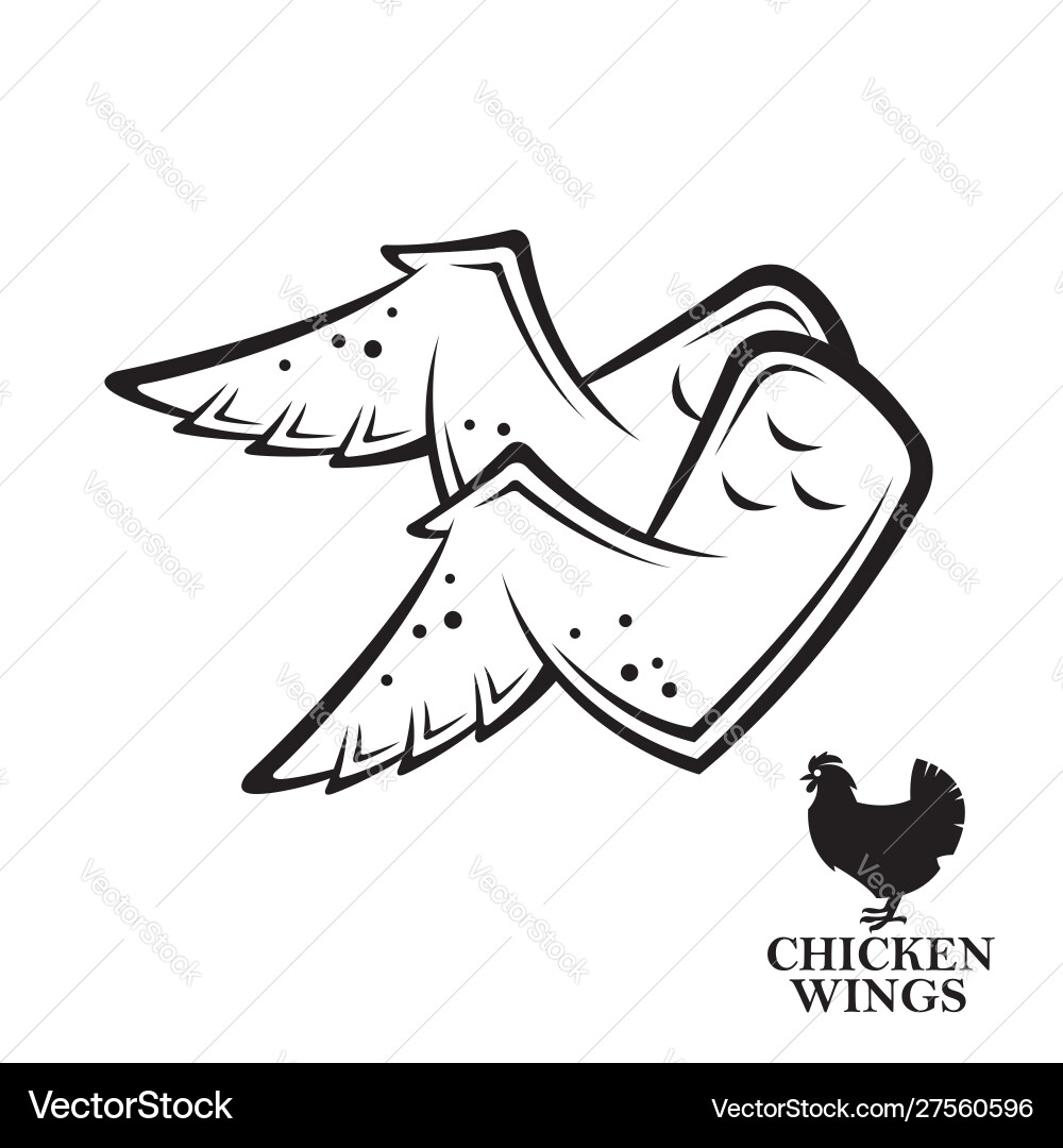 Chicken wings icon Royalty Free Vector Image - VectorStock