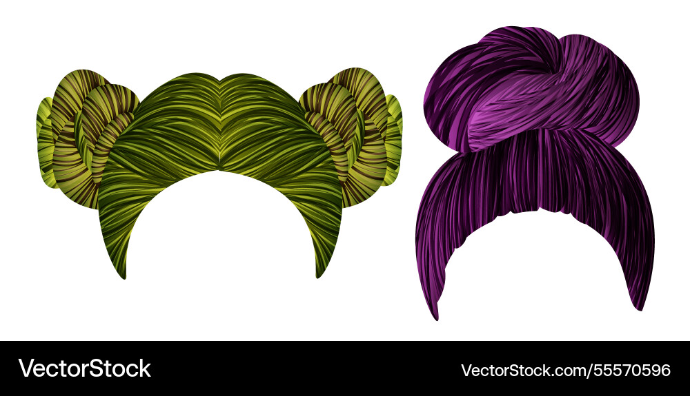 Different womens hair styles Royalty Free Vector Image