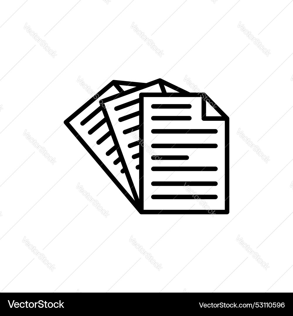 Document icon Royalty Free Vector Image - VectorStock
