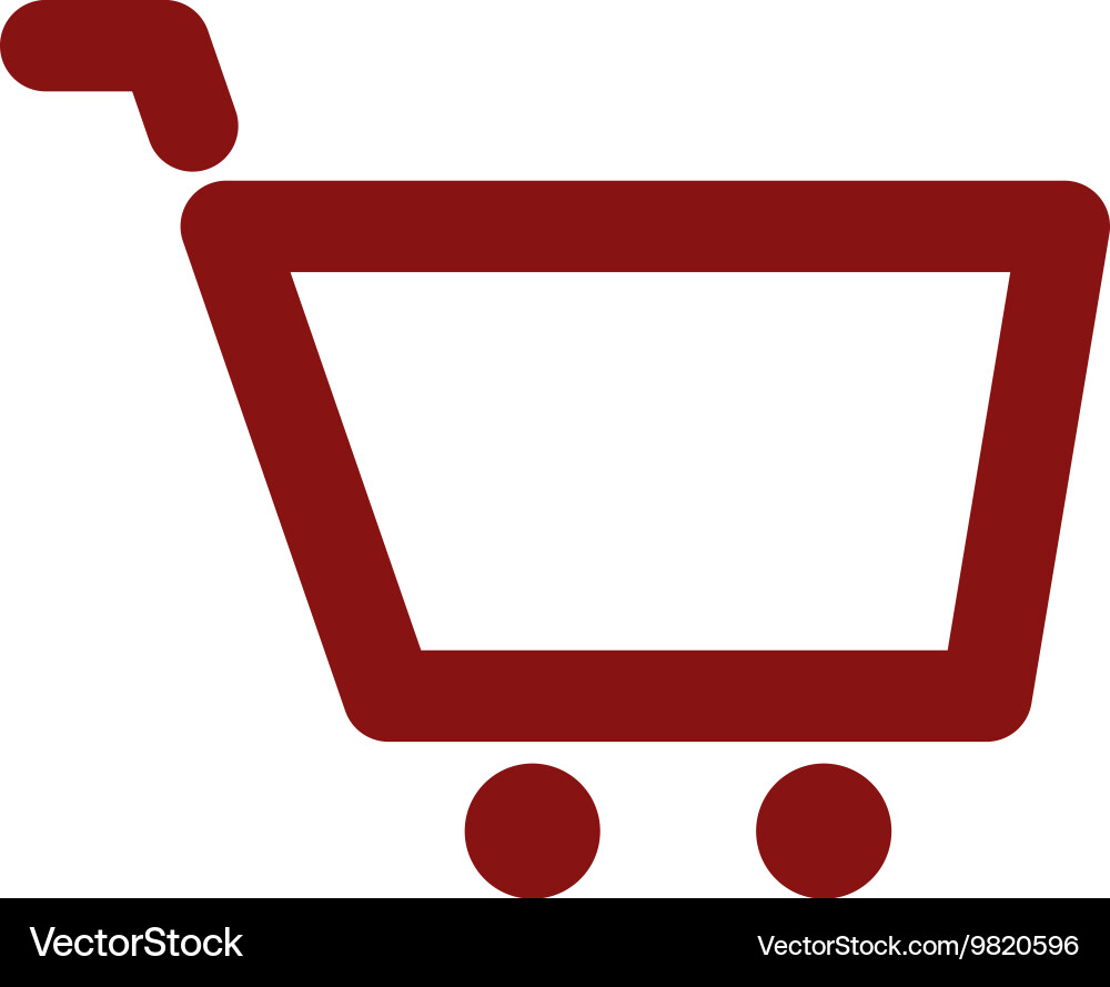 Empty shopping cart icon Royalty Free Vector Image