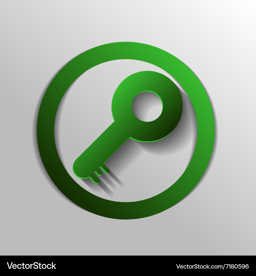 Key symbol icon Royalty Free Vector Image - VectorStock