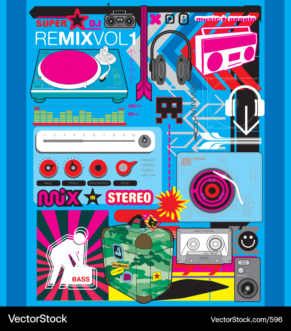 Remix Royalty Free Vector Image - VectorStock