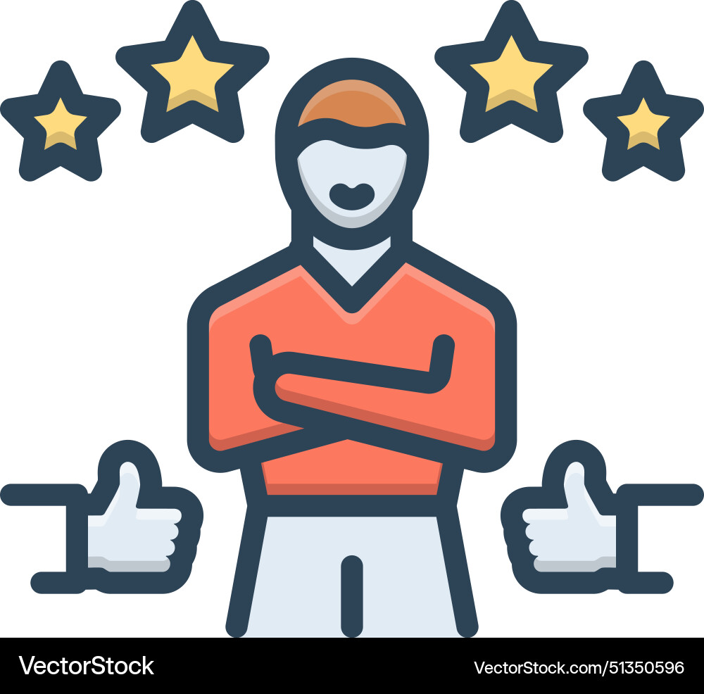 Satisfied Royalty Free Vector Image - VectorStock