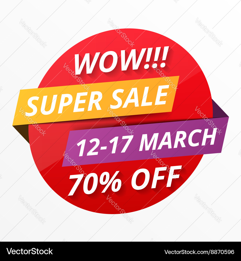 Super sale Royalty Free Vector Image - VectorStock
