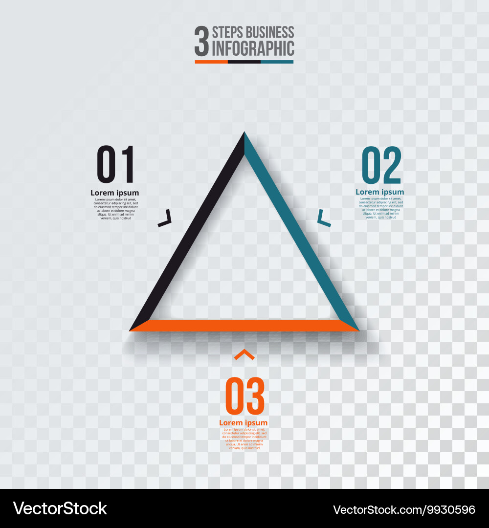 Triangle infographic Royalty Free Vector Image