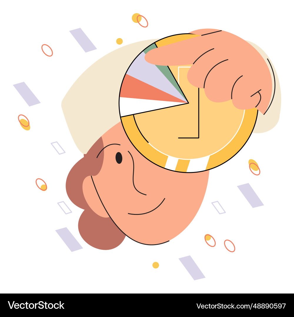 Calculating and planning budget management Vector Image