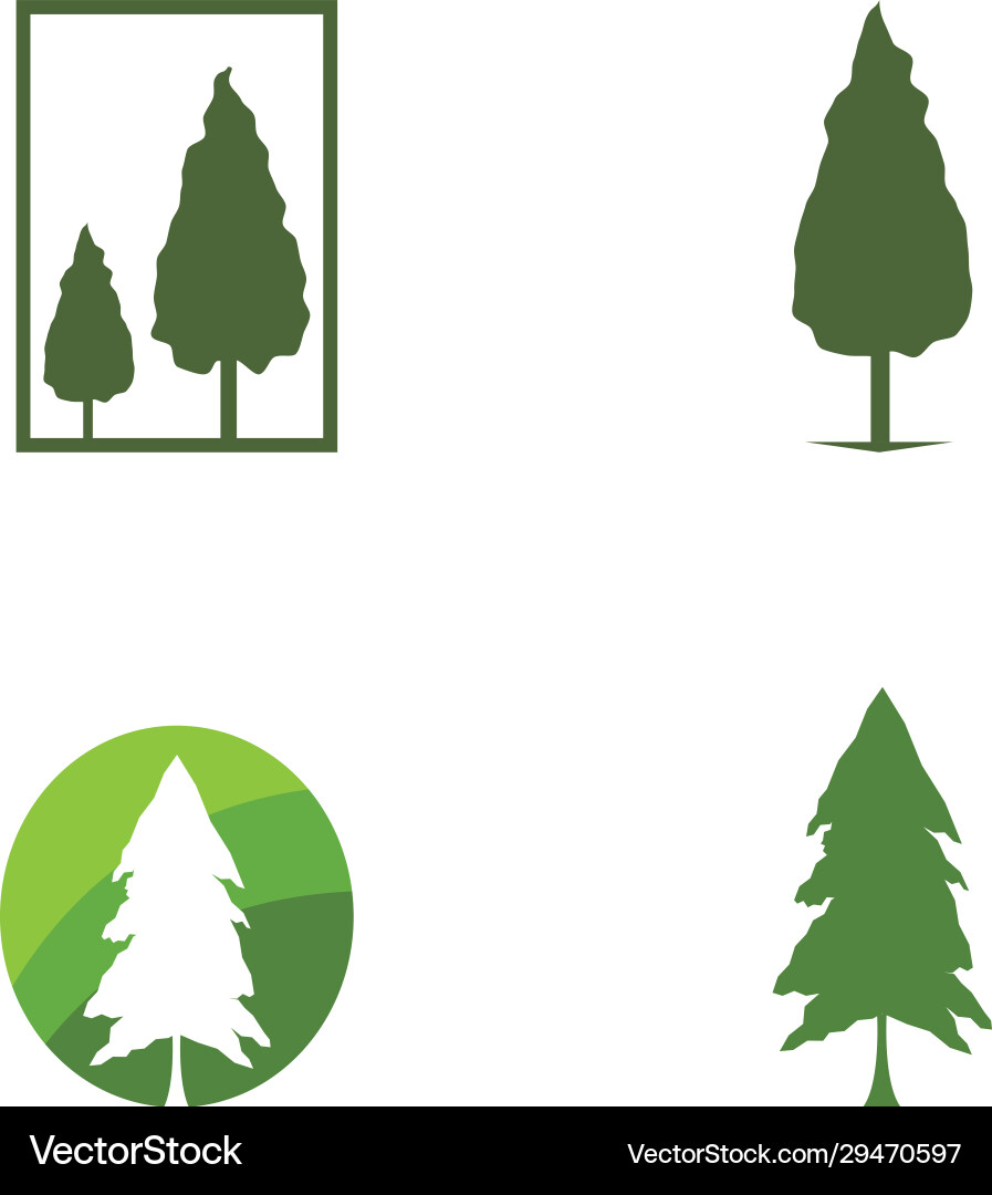 Pine tree logo Royalty Free Vector Image - VectorStock