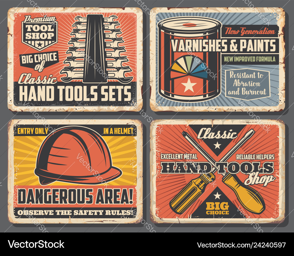 Repairs and building tools shop carpentry Vector Image