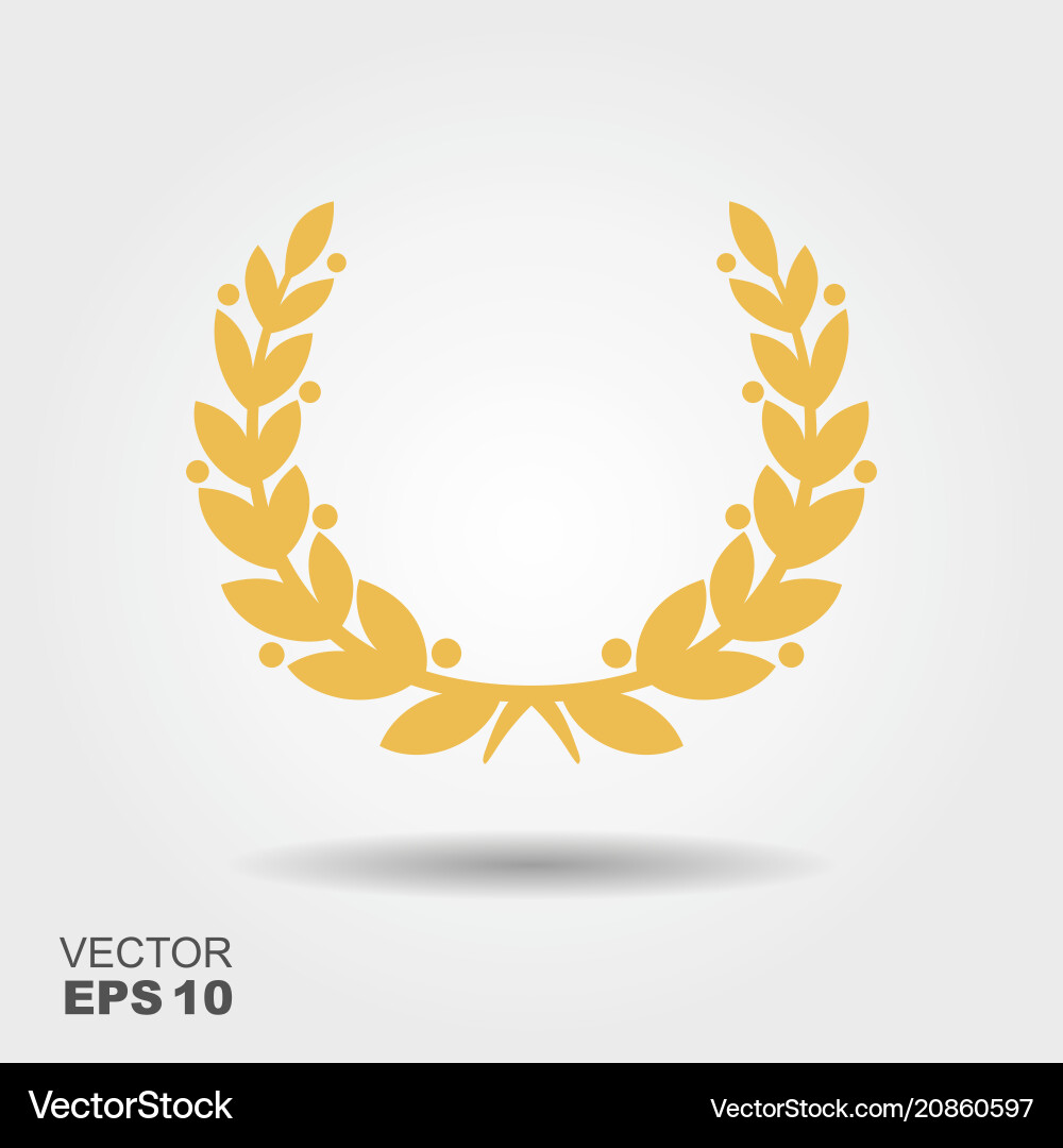 Victory Wreath Icon Royalty Free Vector Image - VectorStock