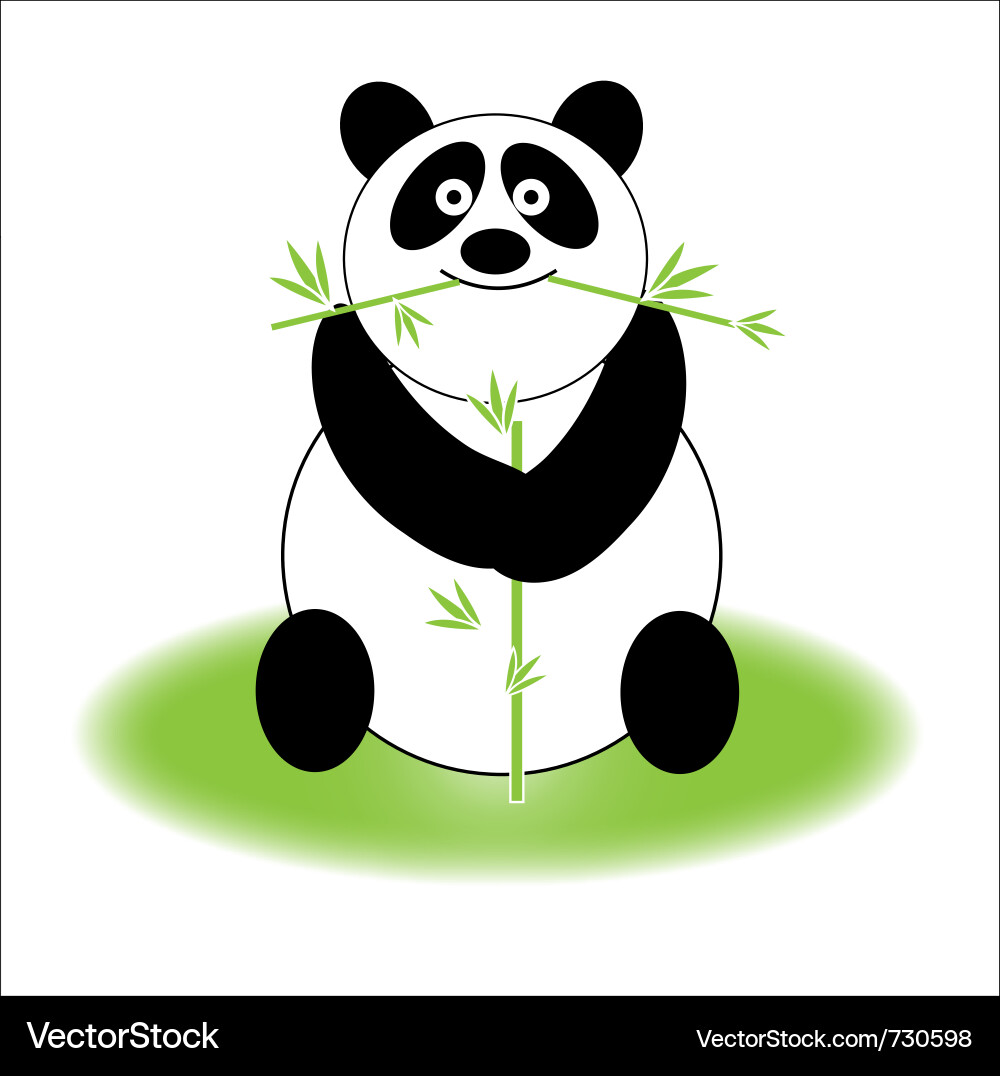Cute panda Royalty Free Vector Image - VectorStock