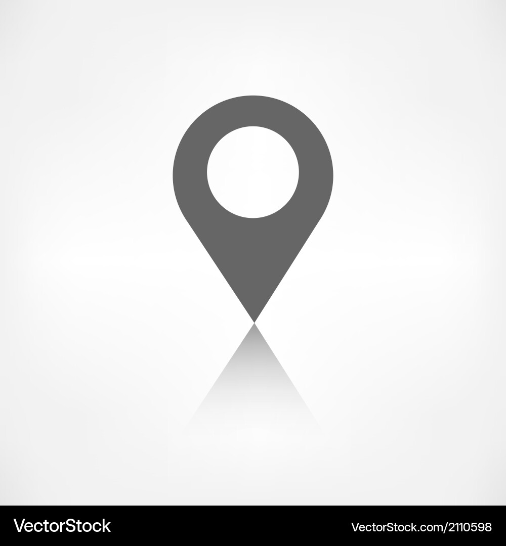 Map pointer icon location symbol Royalty Free Vector Image