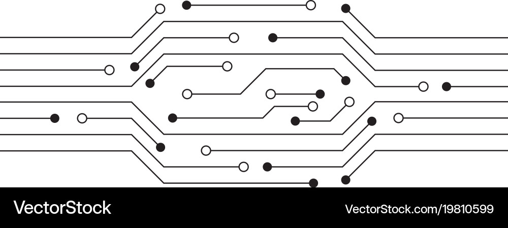 Circuit design Royalty Free Vector Image - VectorStock