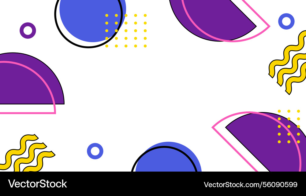 Colorful geometric abstract background with retro Vector Image