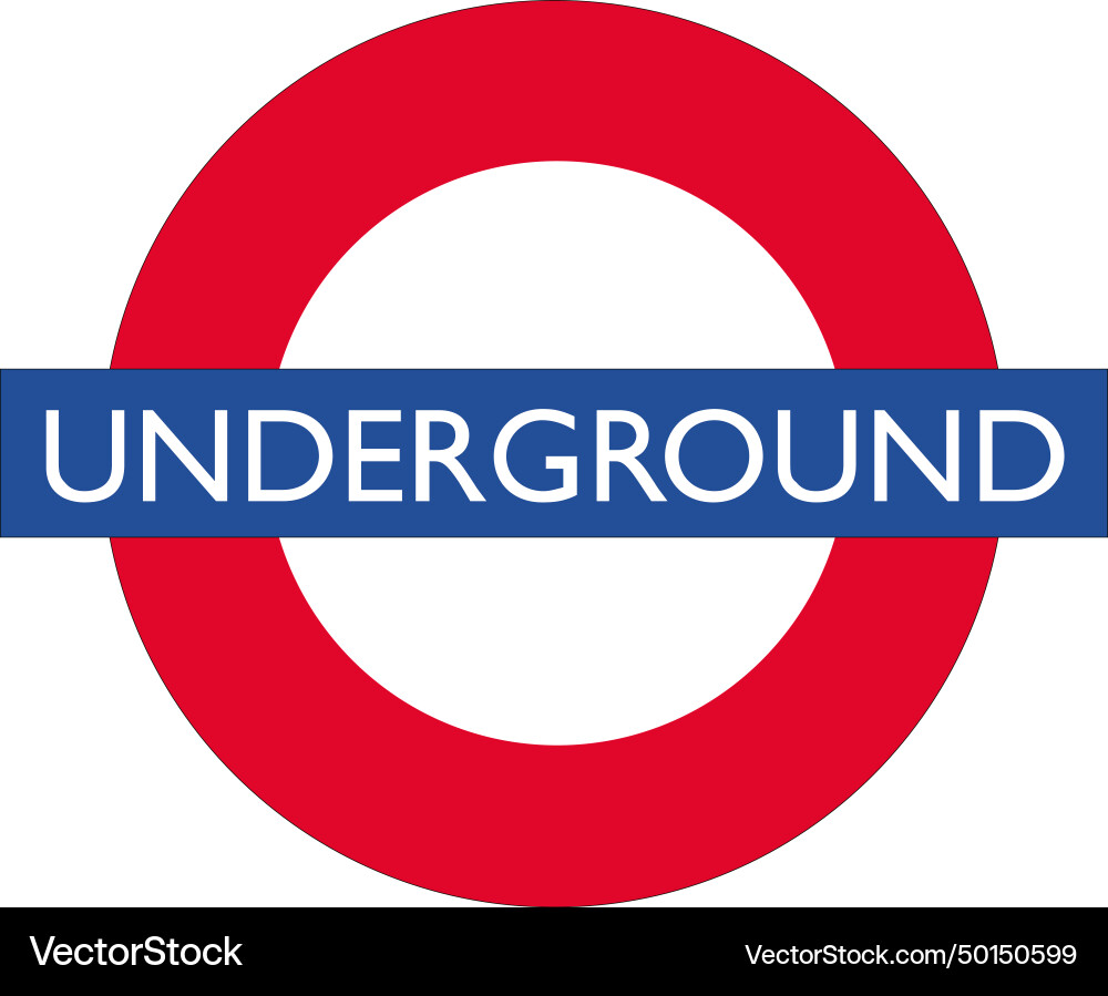 London Underground Logo Royalty Free Vector Image