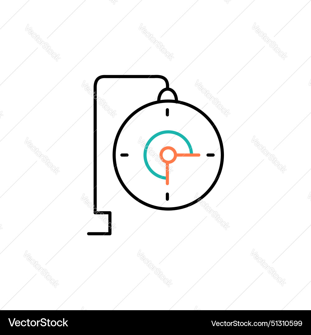 Real time adjustment icon design Royalty Free Vector Image