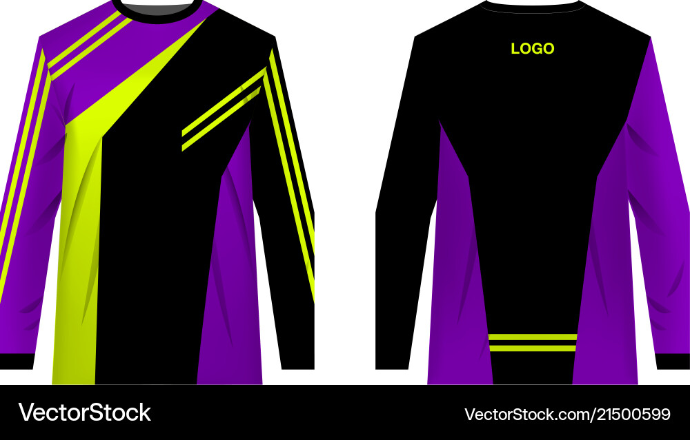 Sportswear Sublimation Prints Royalty Free Vector Image
